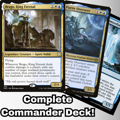 MTG Commander EDH Deck Brago, King Eternal 100 Cards Custom Deck ...