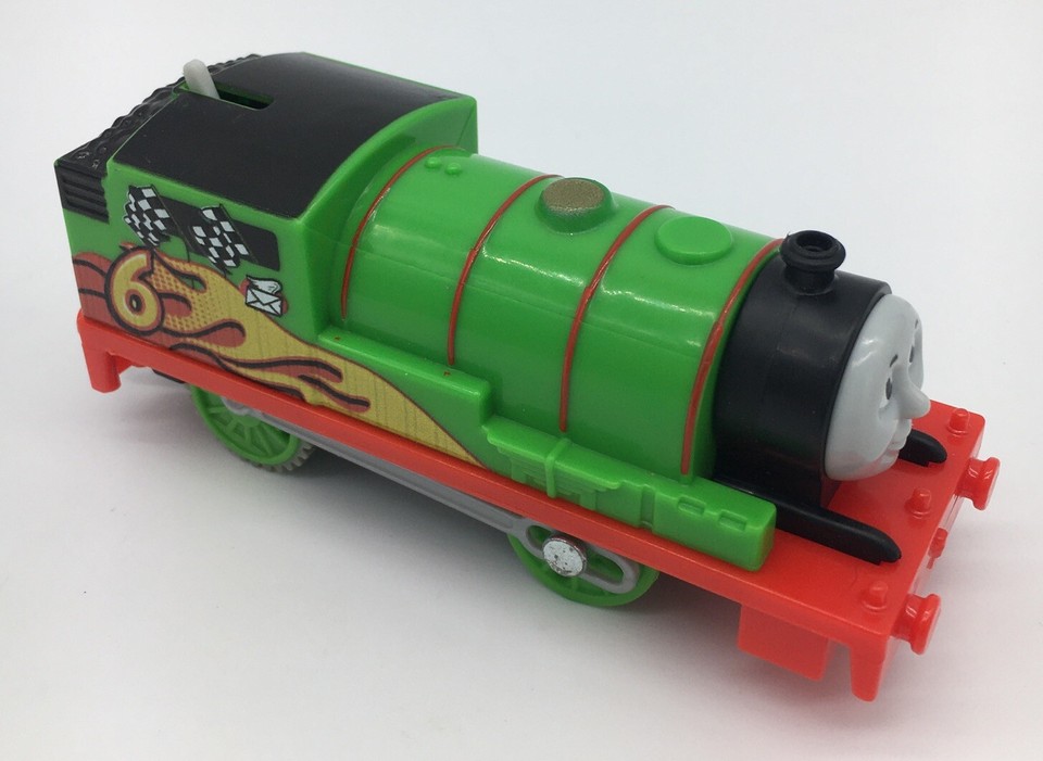 Trackmaster Percy Thomas & Friends Motorized Train Tank Engine 6 Flame ...