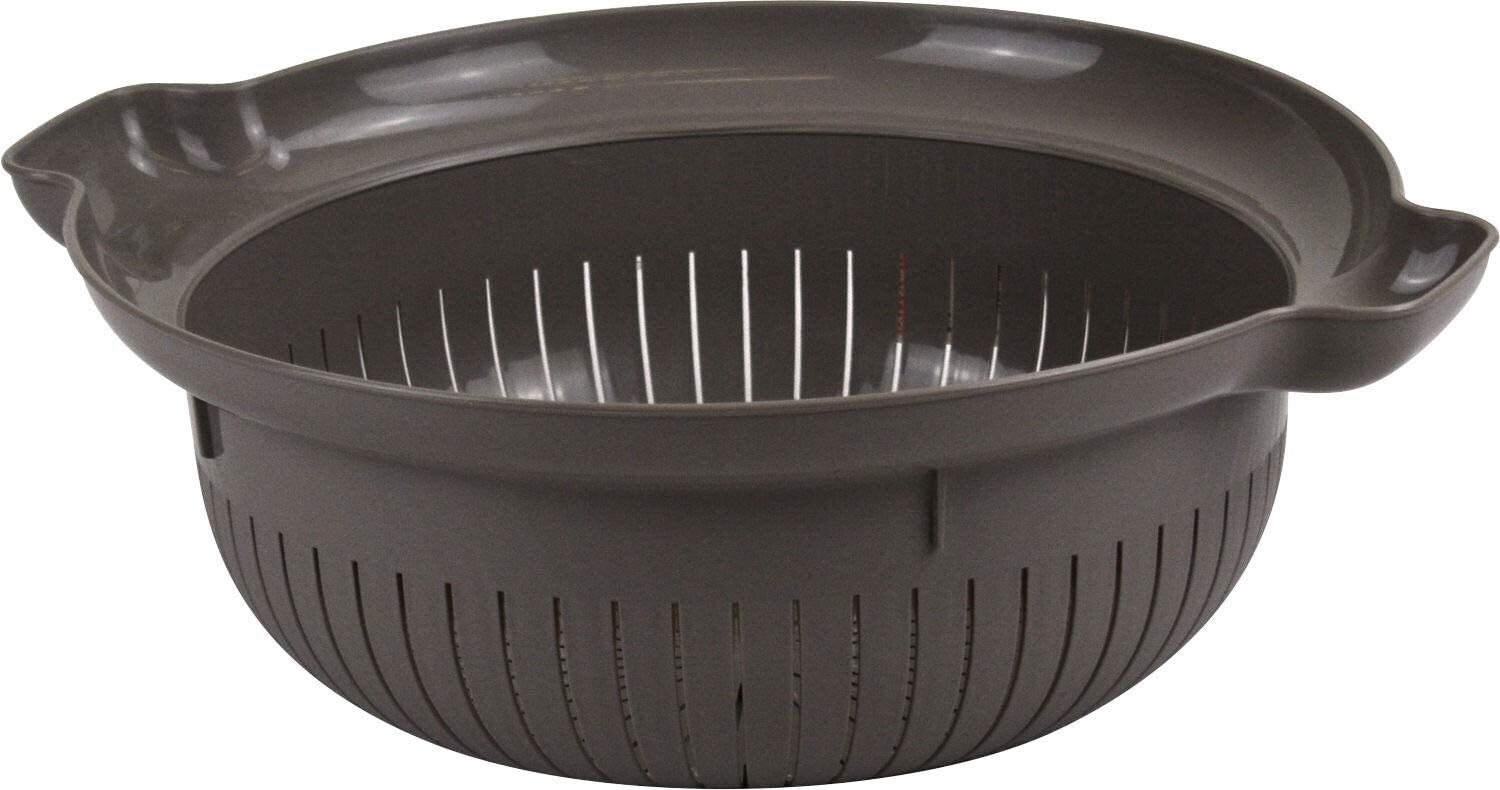 Plastic Colander Food Strainer 2pc 30cm 24cm Vegetable Strainer Drainer ...