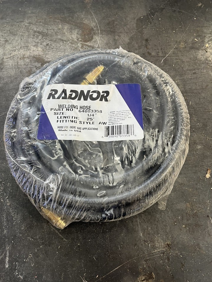 RADNOR 64003358 WELDING Gas HOSE 1/4'' 25FT - SHIPS FREE!! (C11A) | eBay