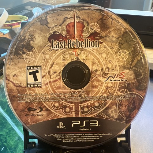 Last Rebellion PS3 (Sony PlayStation 3, 2010) Disc only 813633010168| eBay