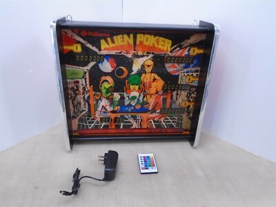 Williams Alien Poker Pinball Head LED Display light box | eBay