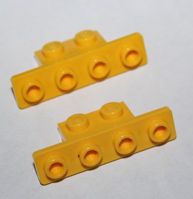 2 Pare Choc Lego Yellow Bracket ref 2436b/sets 75083 31026 75157 40193 ...