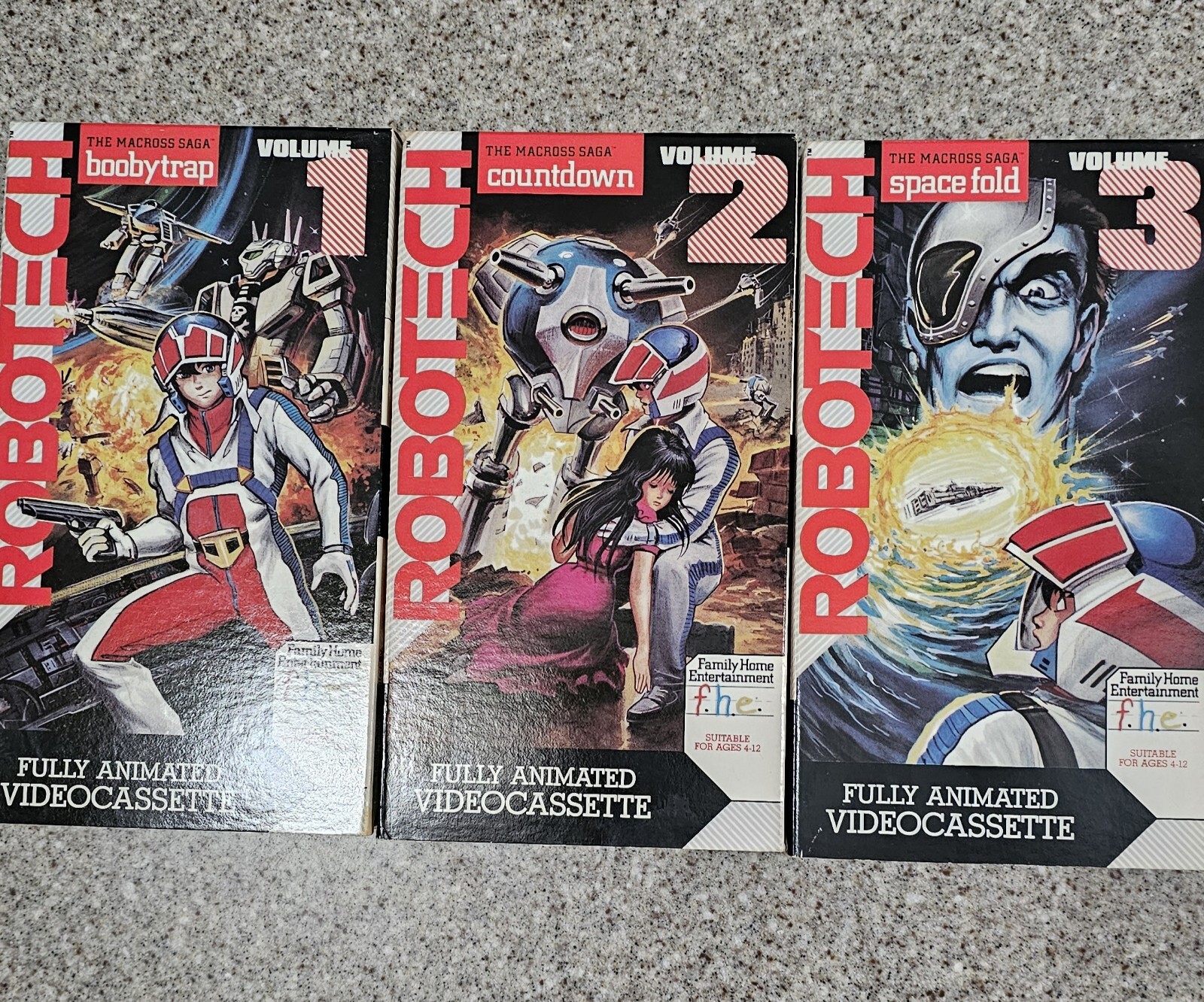 The Robotech: The Macross Saga - (VHS, 1987) Lot Of 3 - Vol. 1, 2 & 3 ...