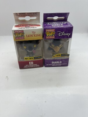 Funko Pocket Pop Keychain Disney Diablo And Ed Hot Topic Figure Toy New ...