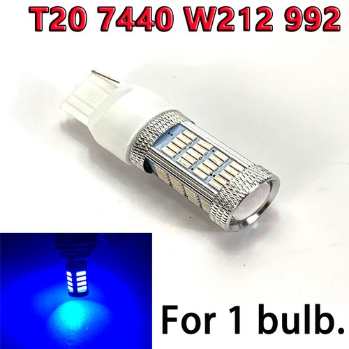 T20 7440 7441 992 W21W Super Bright Blue 92 LED Bulb Reverse Backup Y1 ...