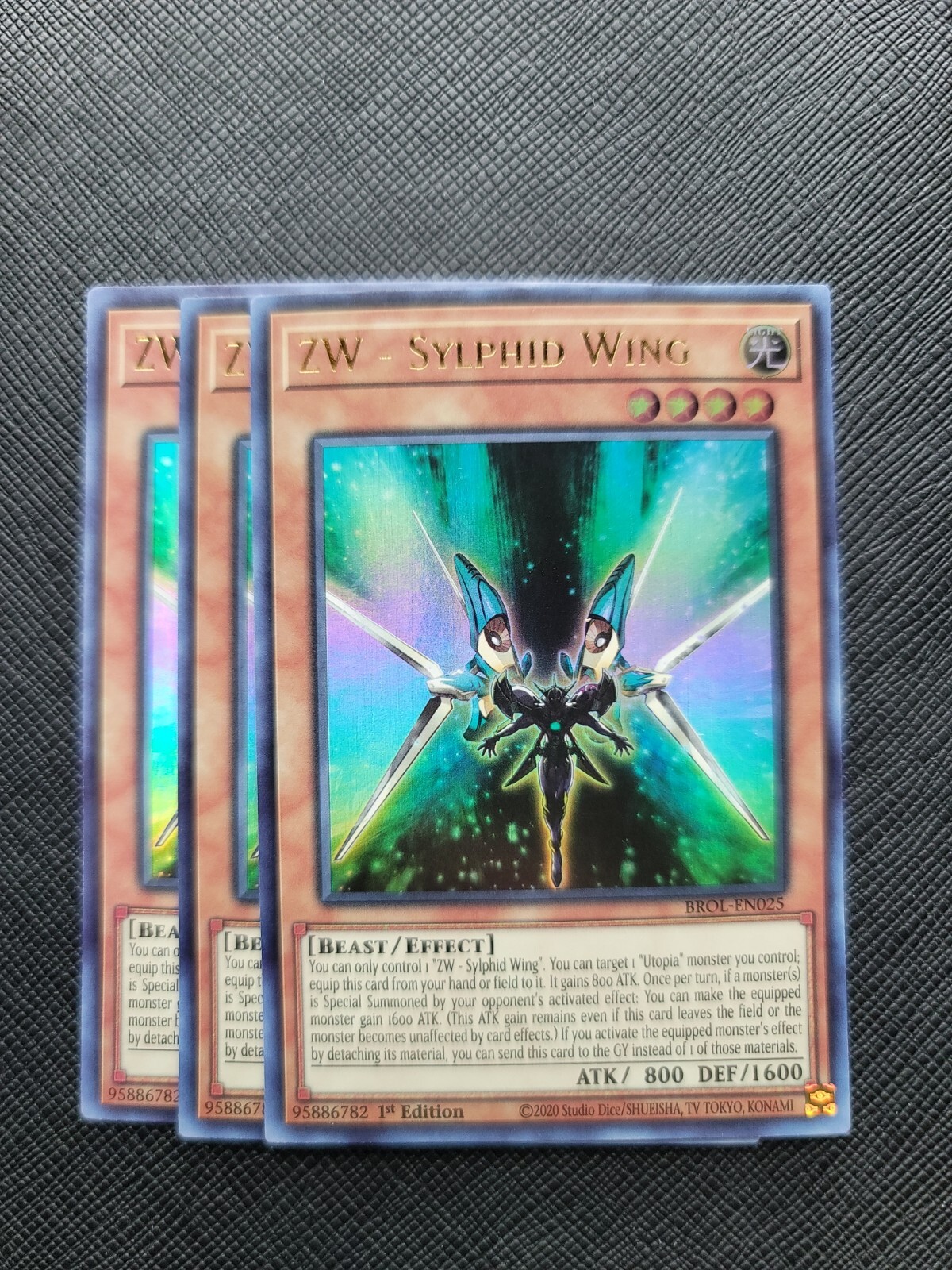 ZW - Sylphid Wing Ultra Rare BROL-EN025 1st Edition x3 | eBay