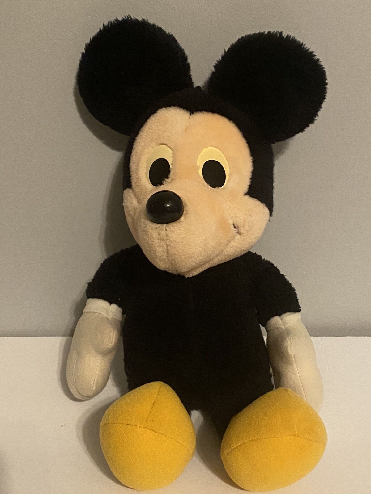 Vintage Playskool MICKEY MOUSE 16” WITH YELLOW EYES Plush Stuffed Toy ...