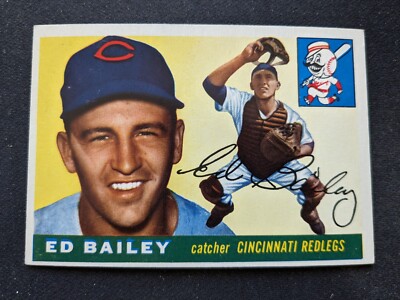 1955 Topps Baseball Card # 69 Ed Bailey - Cincinnati Reds (EX) | eBay