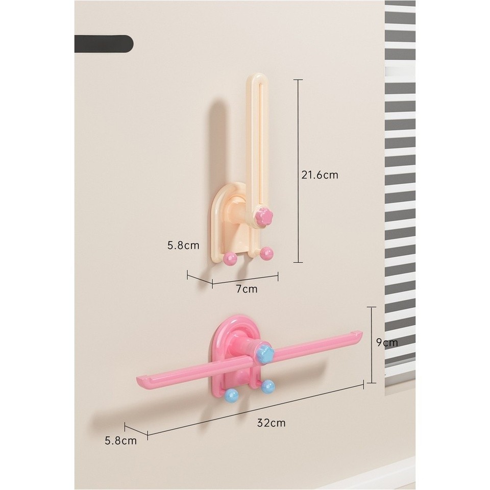 For Scrunchies Wall Hair Organizer For Bathroom Flexible Hanging Angles ...