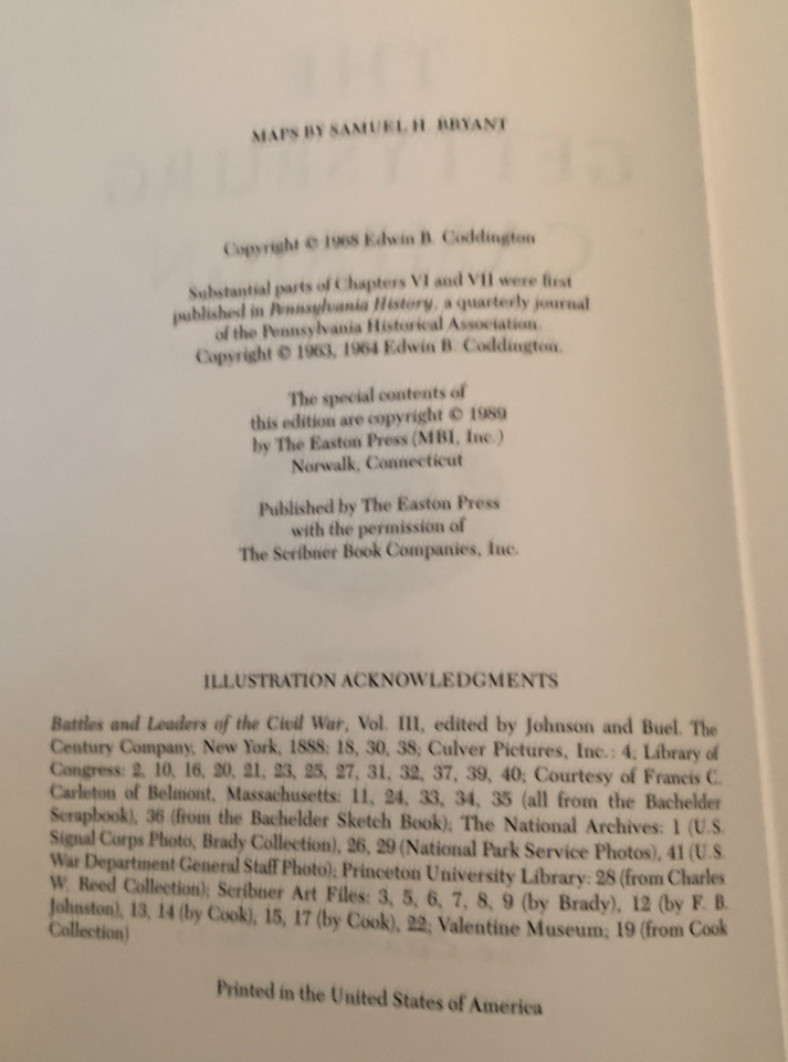 Easton Press "The Gettysburg Campaign: A Study in Command" (1989 ...