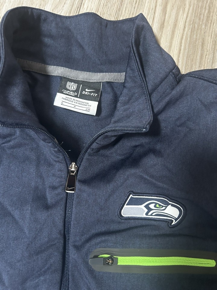 NFL Seattle Seahawks On-Field Quarter Zip Jacket Men Size S Pullover | eBay