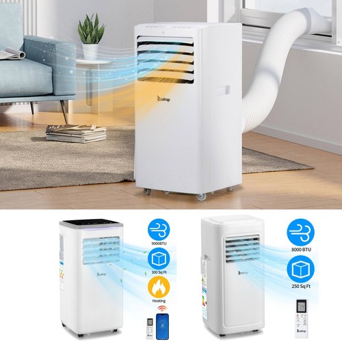 8000-12000 BTU Mobile Portable Air Conditioner AC Unit w/ RC,Sleep Mode ...