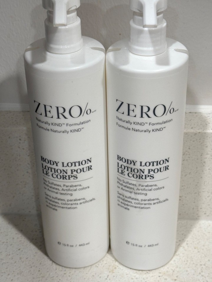 Zero% Lotion set of 2 - 15 oz Bottles by Gilchrist & Soames | eBay