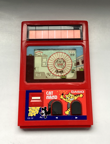 Vintage 1983 VERY RARE CASIO - CAT HAND CG-32 - LCD Game (Very Good ...