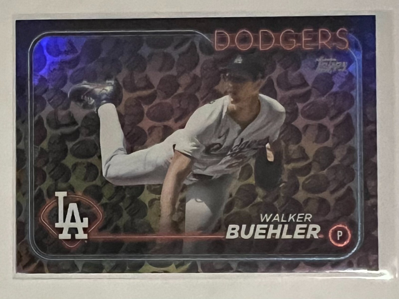 2024 Topps Series 1 Baseball Walker Buehler #196 Easter Egg Foil LA ...