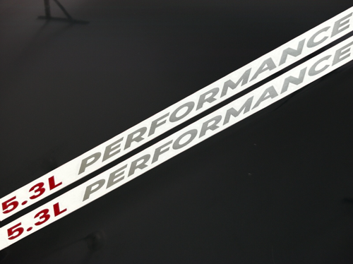 5.3L Performance Hood Stickers Decals Emblem | Chevy Silverado GMC ...