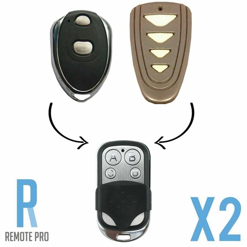 2 x Foresee Garage Compatible Remote Control F-350M/G F350/RFS09B/FR46 ...