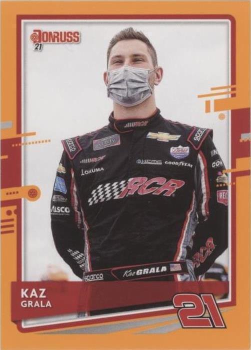 2021 Panini Donruss NASCAR - Kaz Grala #94 Orange for sale online | eBay