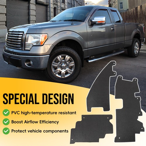 For Ford F-150 2009-2014 Radiator Support Grille Air Deflector Kit ...