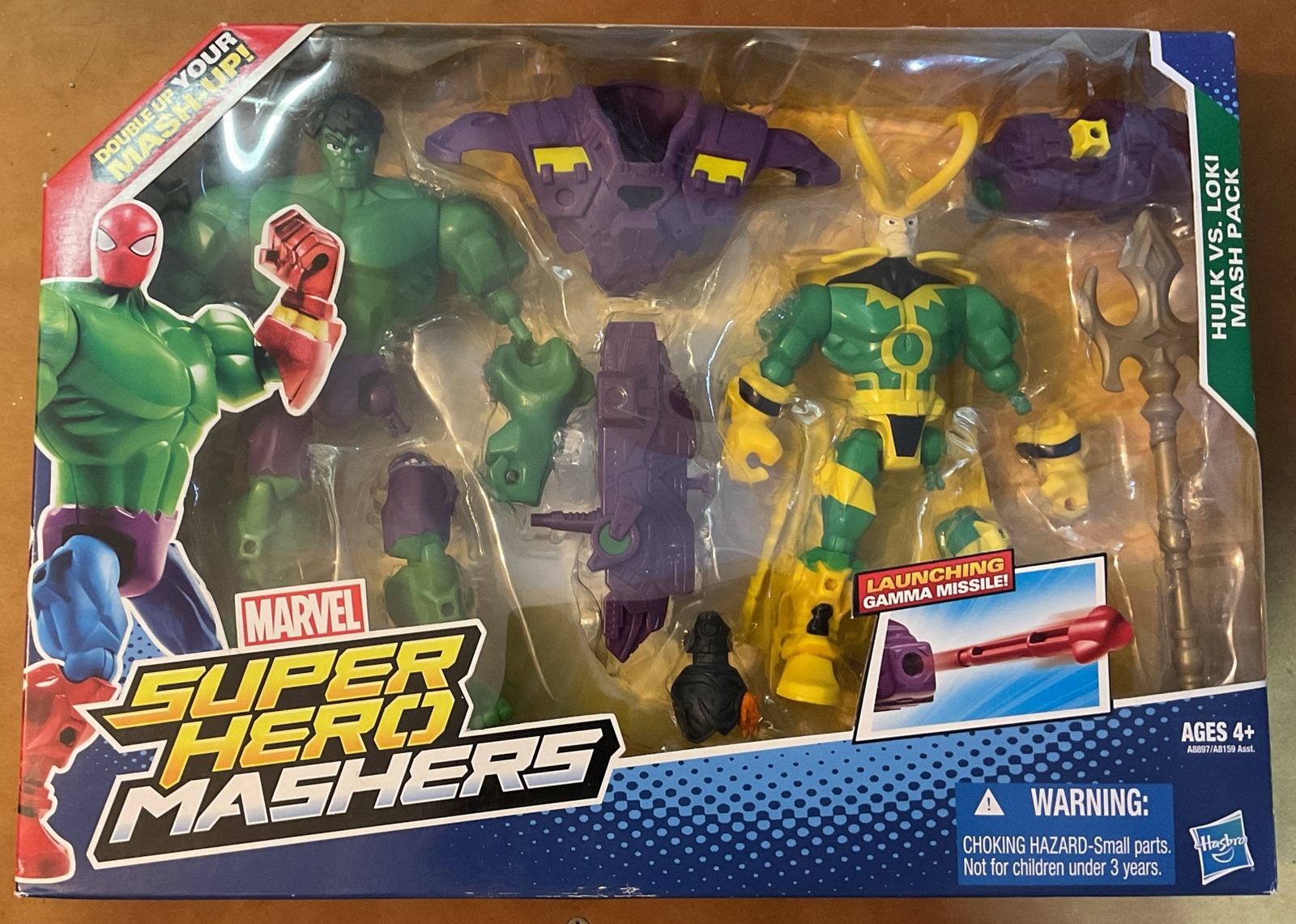 Hasbro Marvel Super Hero Mashers Hulk vs Loki Mash Pack 100% COMPLETE ...