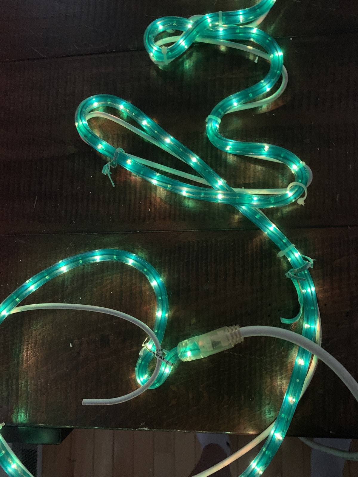 Vtg LIGHTED MERRY CHRISTMAS DISPLAY SIGN ROPE LIGHT SCULPTURE OUTDOOR ...