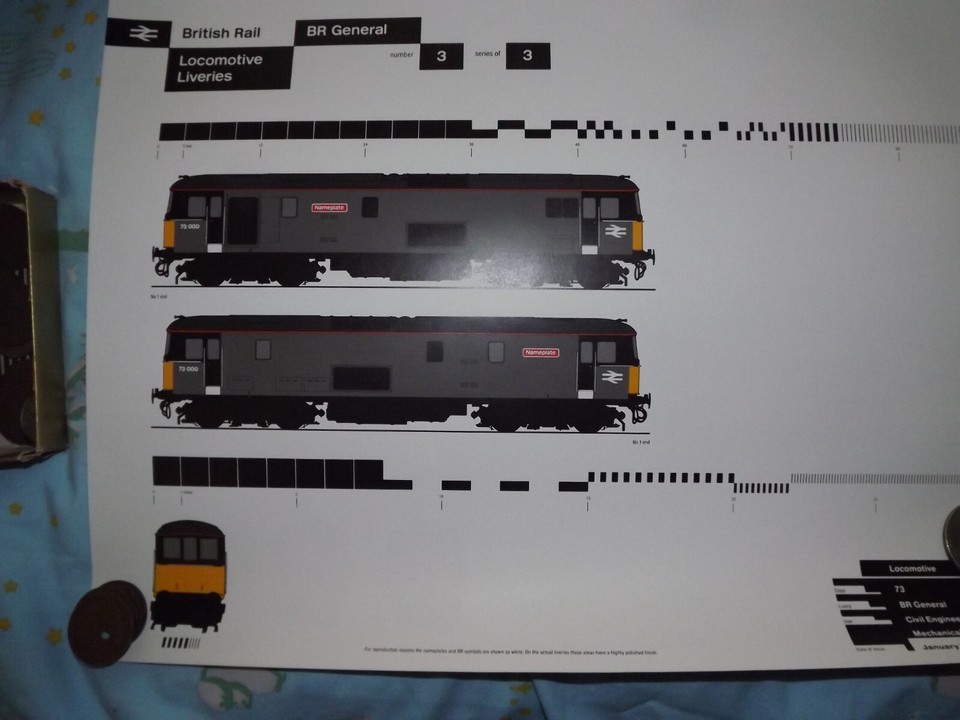 BR Class 47 73 Official Railfreight General Sector Prints Diesel Locos ...