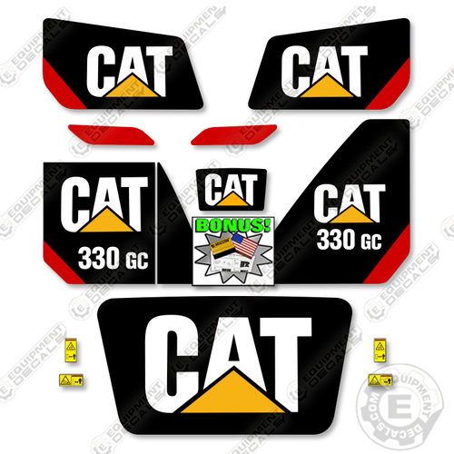 Fits Caterpillar 330GC Decal Kit Hydraulic Excavator - 7 YEAR OUTDOOR ...