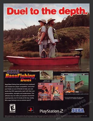 Bass Fishing Duel Video Game 2000s Print Advertisement Ad 2002 | eBay