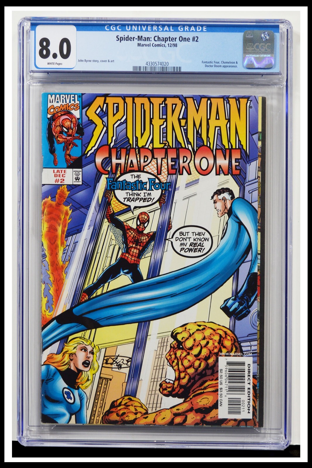 Spider-Man Chapter One #2 CGC Graded 8.0 Marvel 1998 White Pages Comic ...