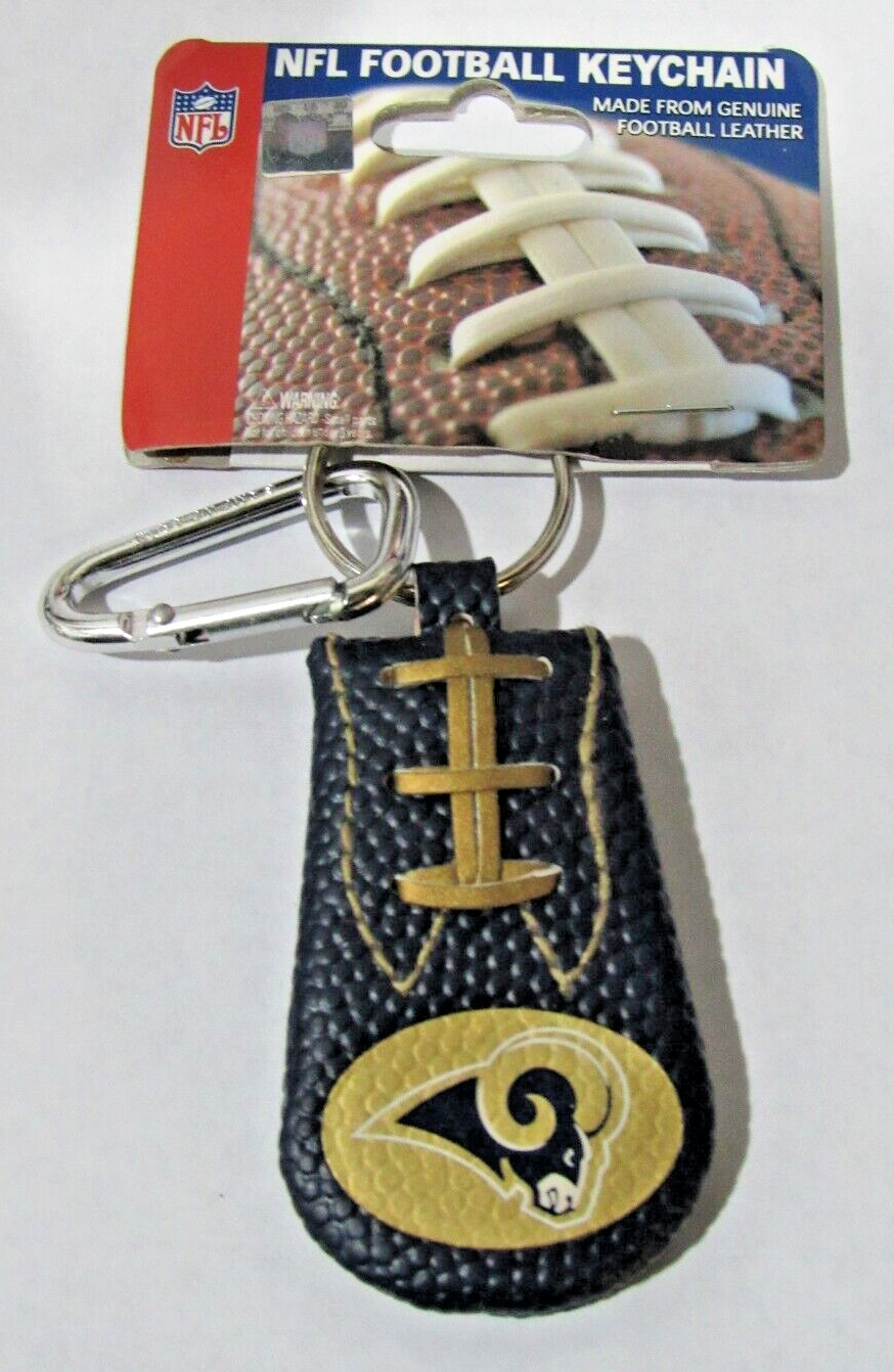 NFL Los Angeles Rams Blue Football Textured Keychain w/Carabiner by ...