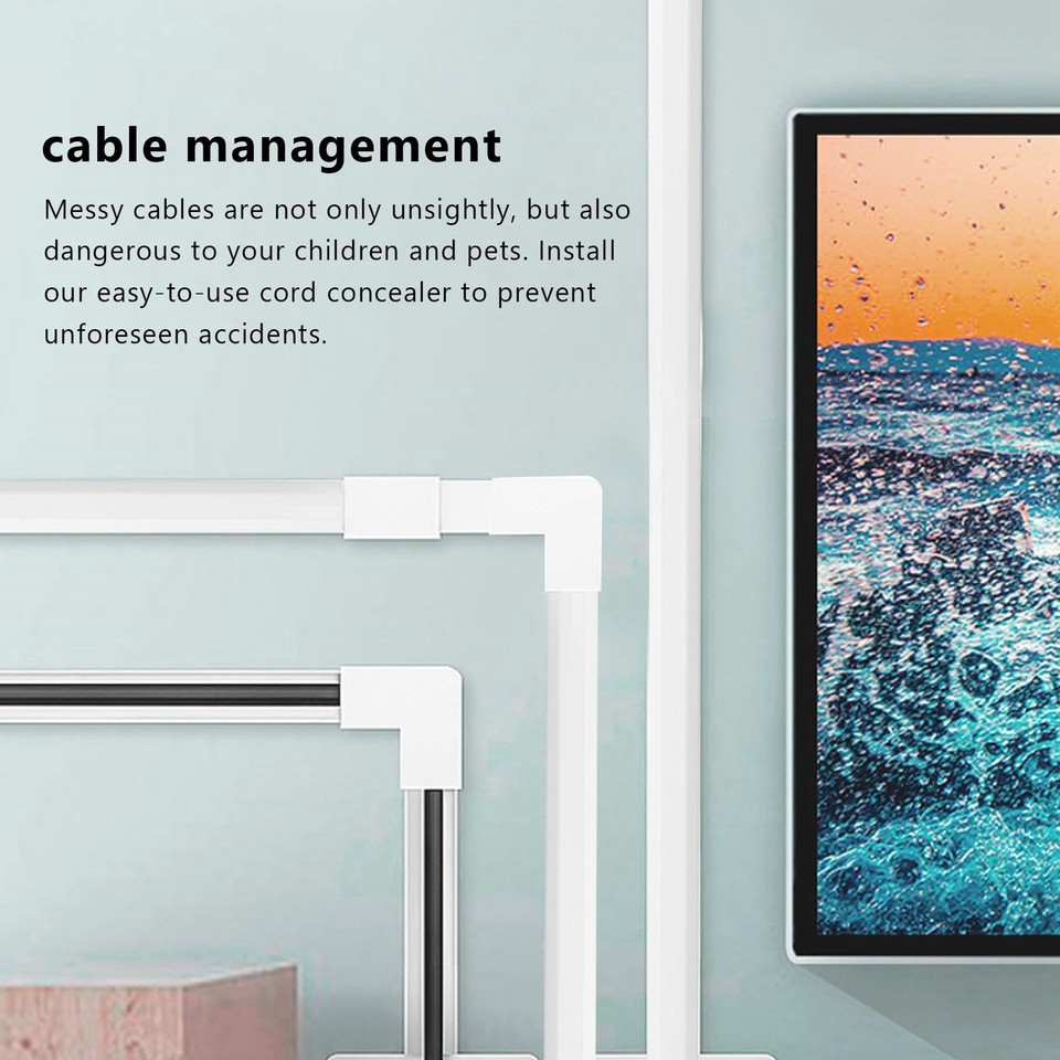 -Cord Channel Cable Concealer - -03 Cord Cover Wall Cable ...