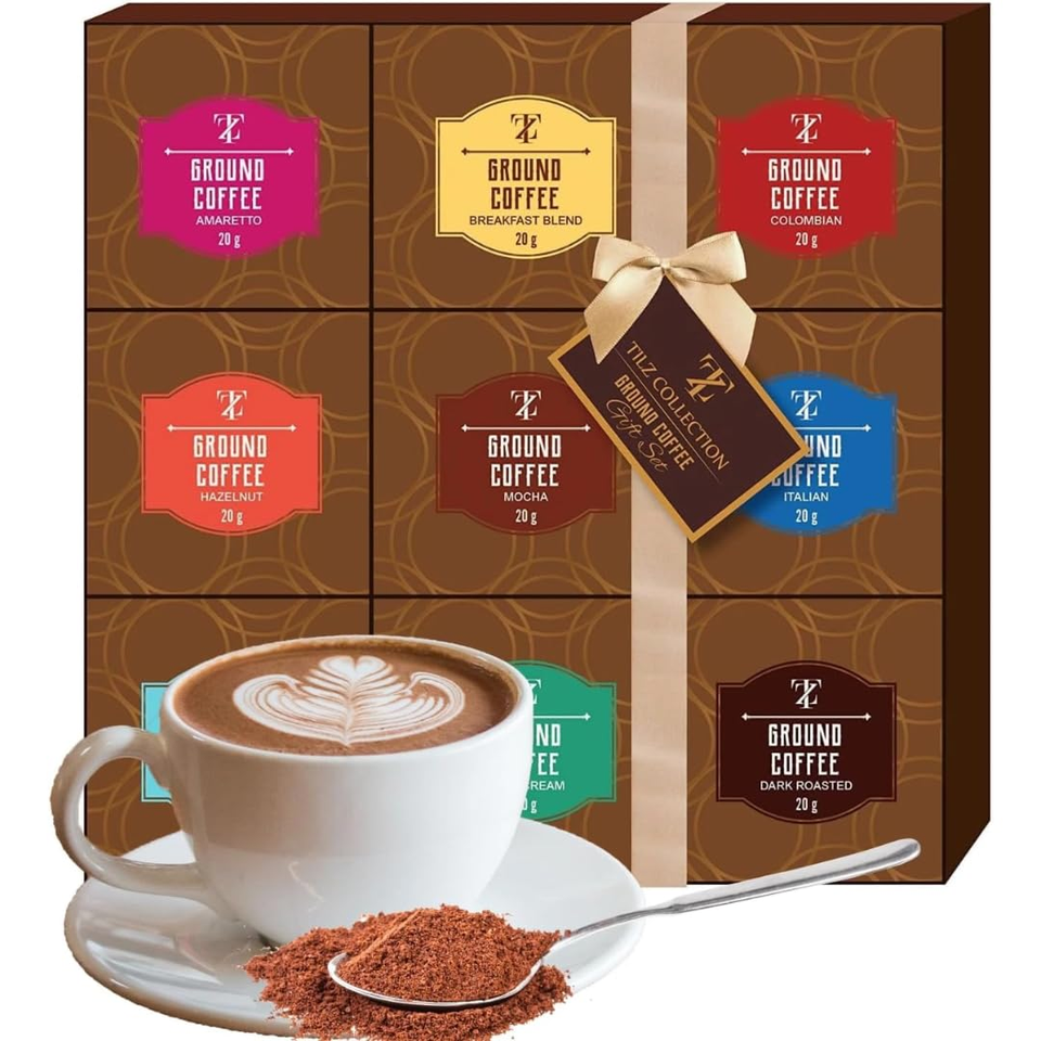 Coffee Gifts - Gourmet Coffee Gift Set |9 Ground Coffee Assortment Gift ...