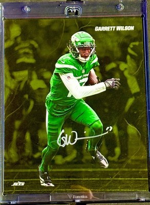 Garrett Wilson Signed 2024 Fanatics Under Wraps Emanate /50 NY Jets ...