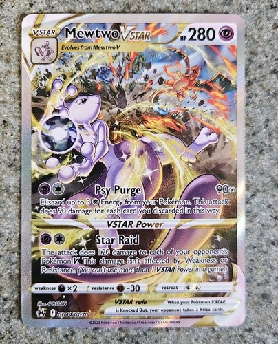Pokemon TCG Mewtwo VSTAR GG44/GG70 Crown Zenith: Galarian Gallery Holo ...