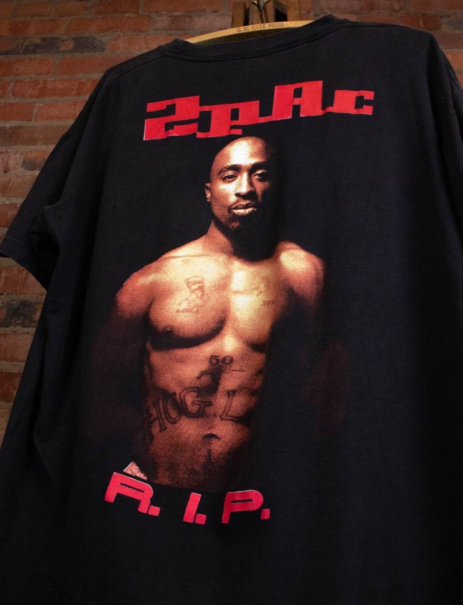 Vintage 2pac 90s Makaveli RIP Rap Tee Tribute Shirt Black Vintage 2pac 90s Makaveli RIP Rap Tee Tribute Shirt Black
