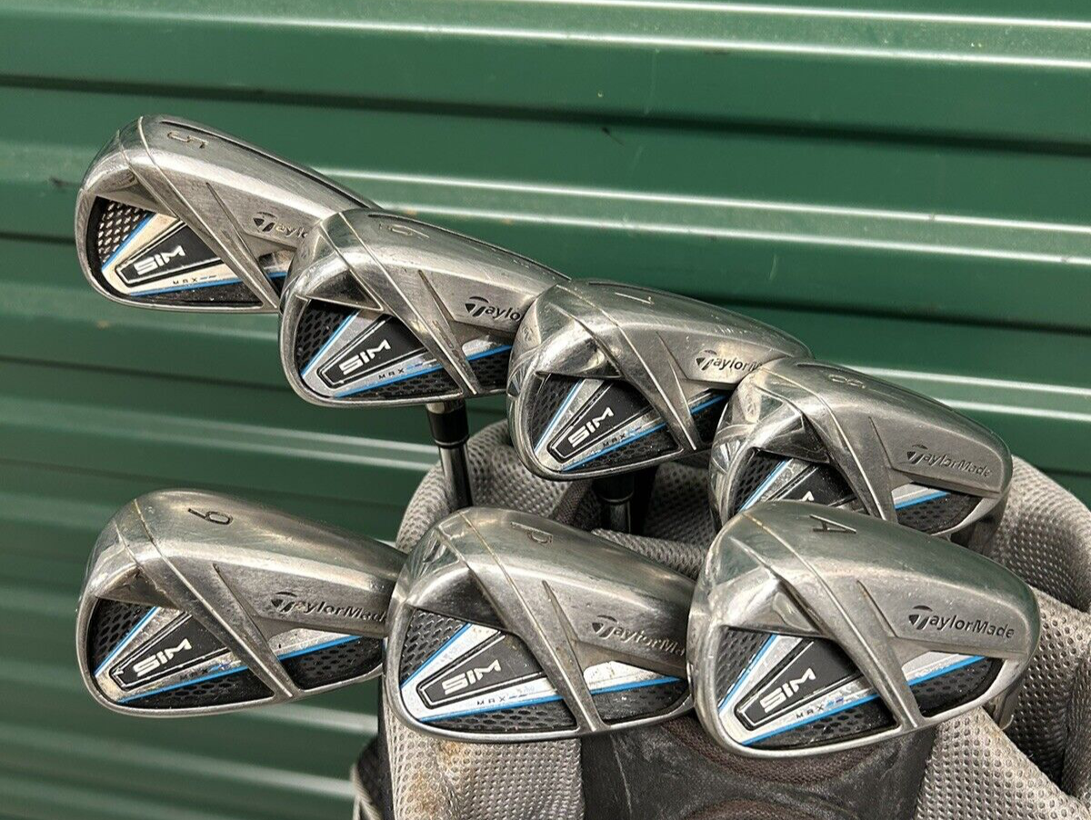 Taylormade SIM Max Iron Set 5-AW Right Handed Steel Shaft Regular Flex ...