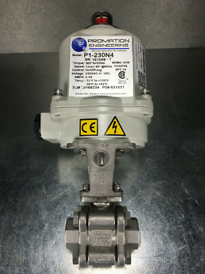 Promation P1-230N4 Valve Actuator w/ Flo-Tite 1500 WOG Valve | eBay