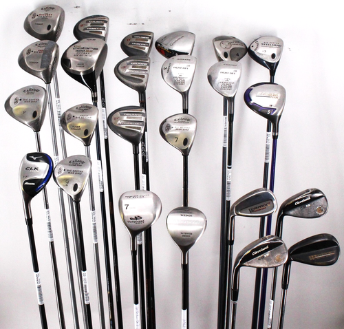 Lot of 40 Golf Clubs — Assorted Brands Lengths Lofts & Flexes Left ...