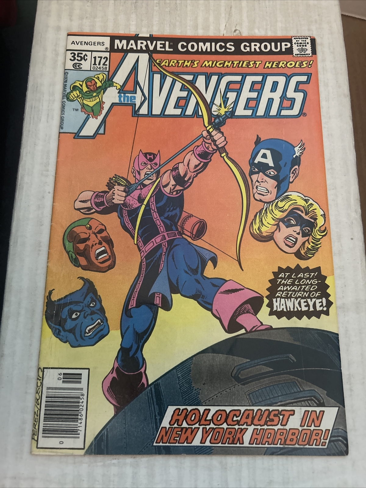 AVENGERS # 172 RETURN OF HAWKEYE THE VISION BEAST AVENGERS 1 | eBay