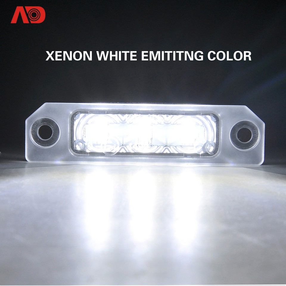 2x LED License Plate Light Tag Lamp For Ford Fusion Focus Mustang Flex ...