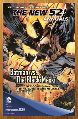2012 DC Comics Detective Comics Annual Print Ad/Poster New 52 Batman ...