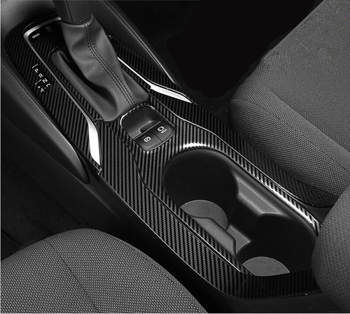5X Carbon Fiber Style Console Gear Frame Cover Trim For Toyota Corolla ...