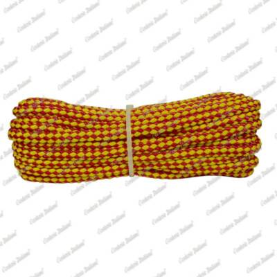 Corda colorata treccia sport giallo - rossa, 8 mm - 300 mt, Corderie ...