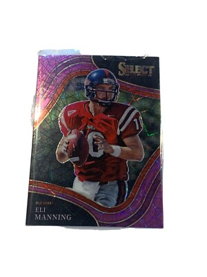 Eli Manning 2022 Panini Select Draft Picks Field Level Red Lazer Prizm ...