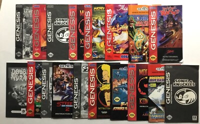 SEGA GENESIS Manual Instruction Book Authentic ORIGINAL YOU CHOOSE | eBay
