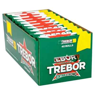 Trebor Extra Strong Hard Peppermint Mints 20 Rolls Fresh Peppermint ...