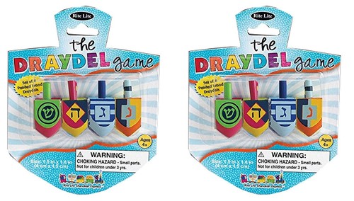 8 Hanukkah Dreidel Sevivon Jewish Spinning Toy Top Game Chanukah ...