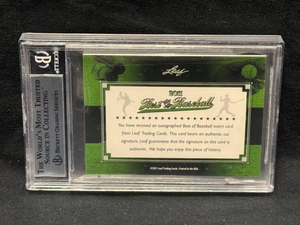 KEN GRIFFEY JR MARINERS 2011 LEAF BEST OF BASEBALL AUTOGRAPH CUT AUTO ...