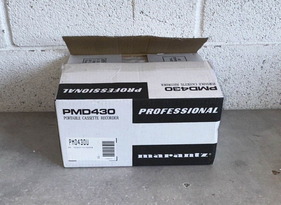 New Open Box - Marantz PMD430 Professional Portable Cassette Recorder ...